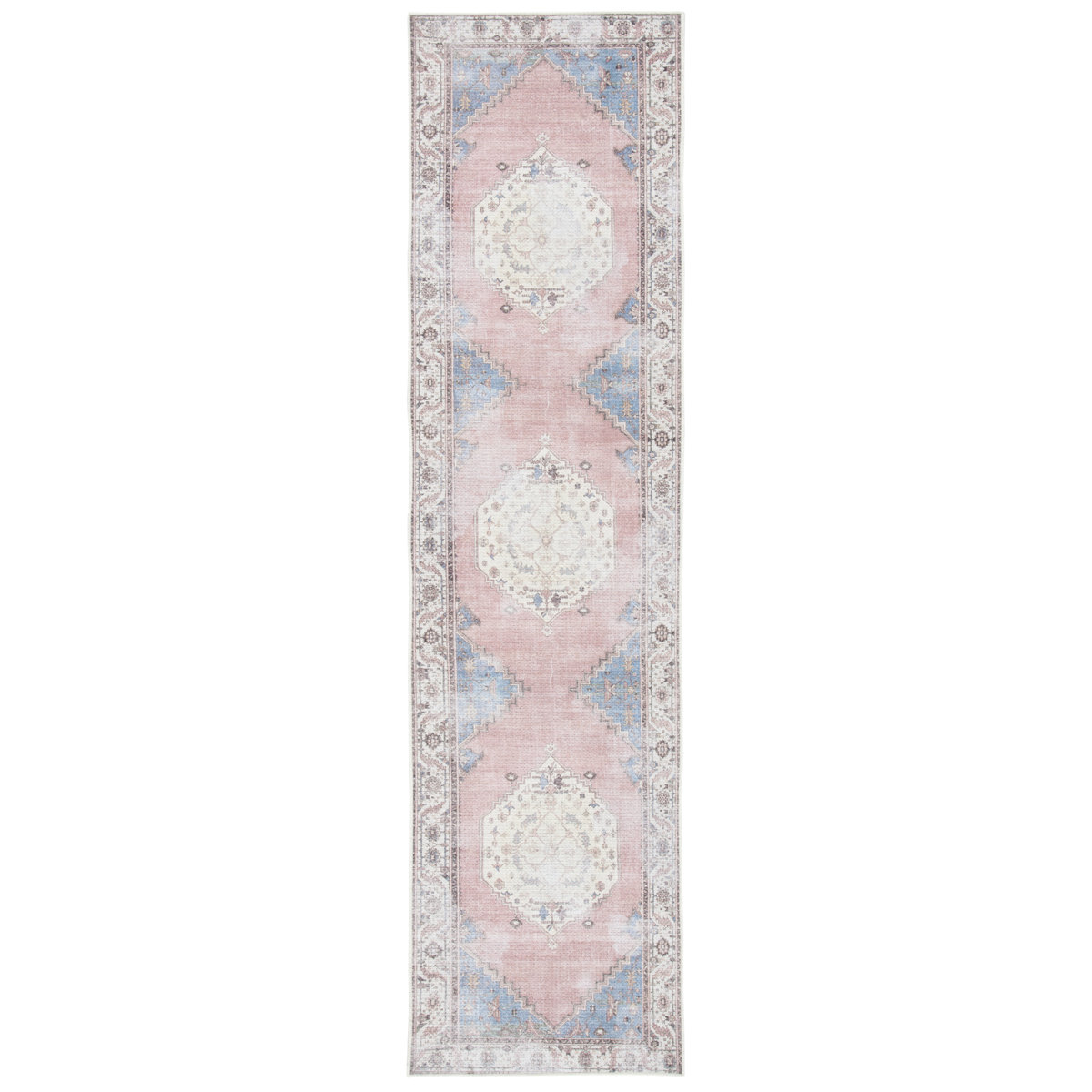 Mistana™ Adelene Oriental Ivory/Pink Area Rug & Reviews | Wayfair