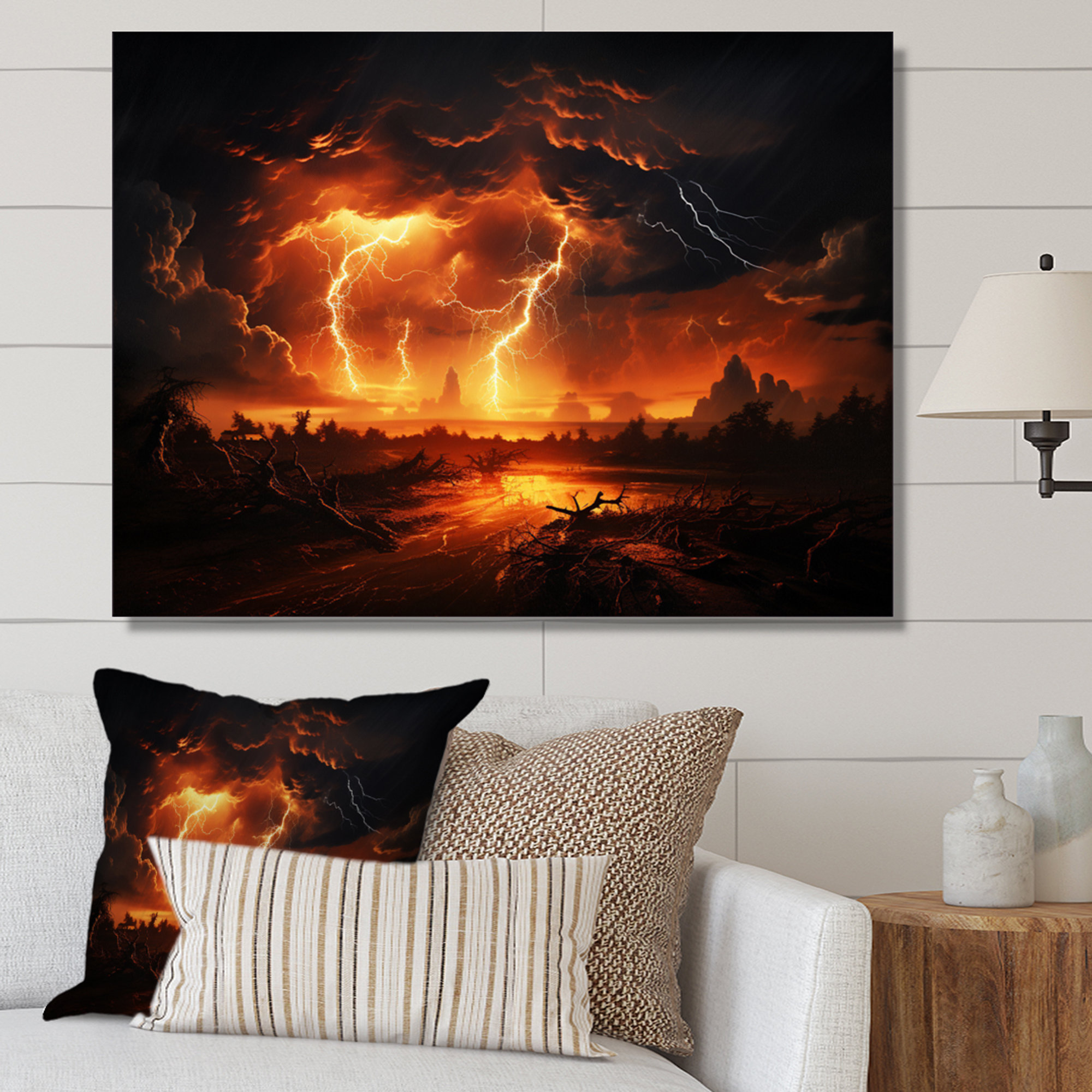Winston Porter Storm Raging Inferno I - Landscapes Canvas Prints ...