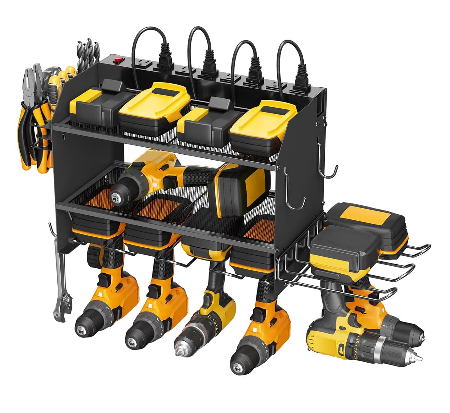 CAFMEB Modular Power Tool Organizer Wall Mount Charging Station | Wayfair