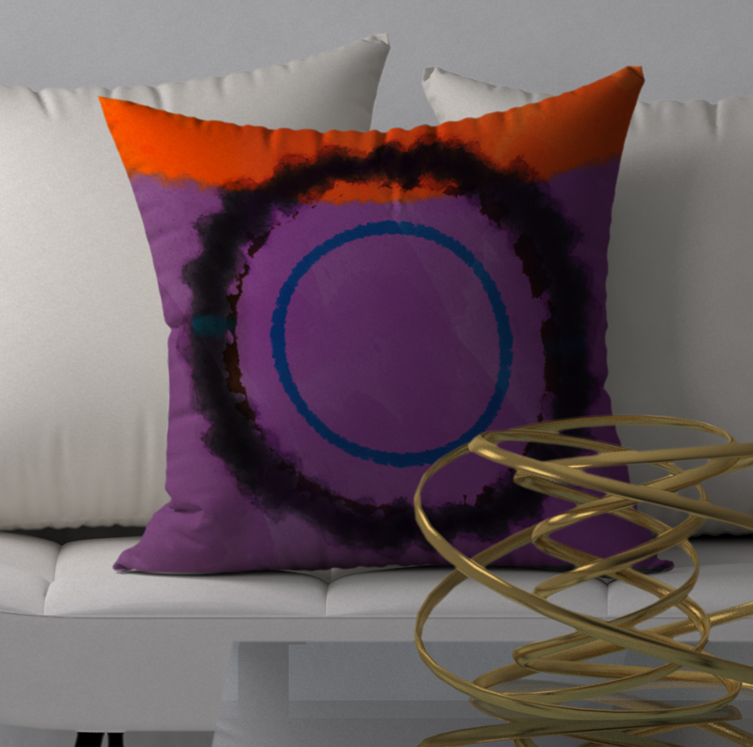 LeRoi Products Toril Popular Dazzling Square Pillow Cover & Insert ...