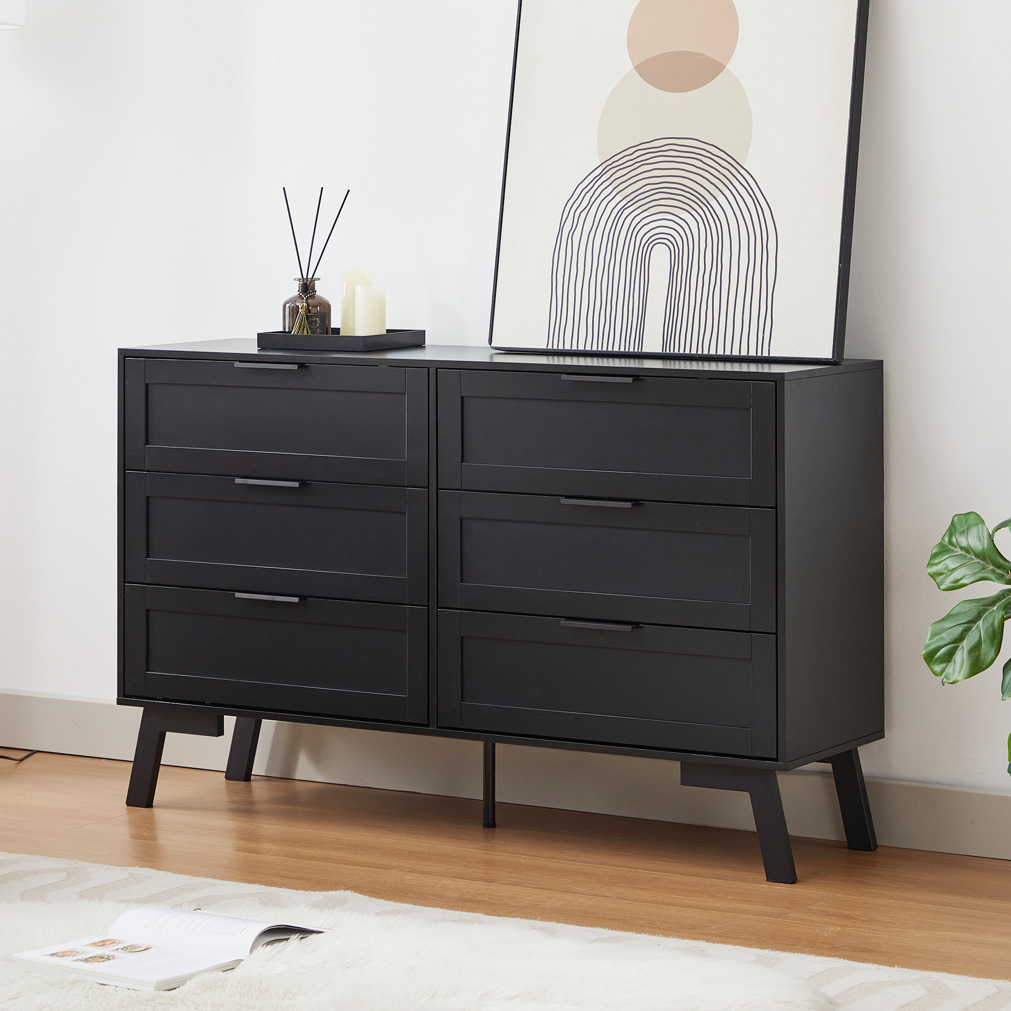 Ebern Designs Cailan 46.9" Wide 6-Drawers Accent Chest - Wayfair Canada