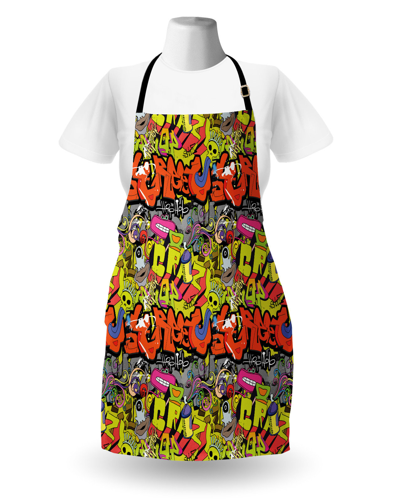 East Urban Home Graffiti Apron Unisex, Hip Hop Culture Design, Adult ...
