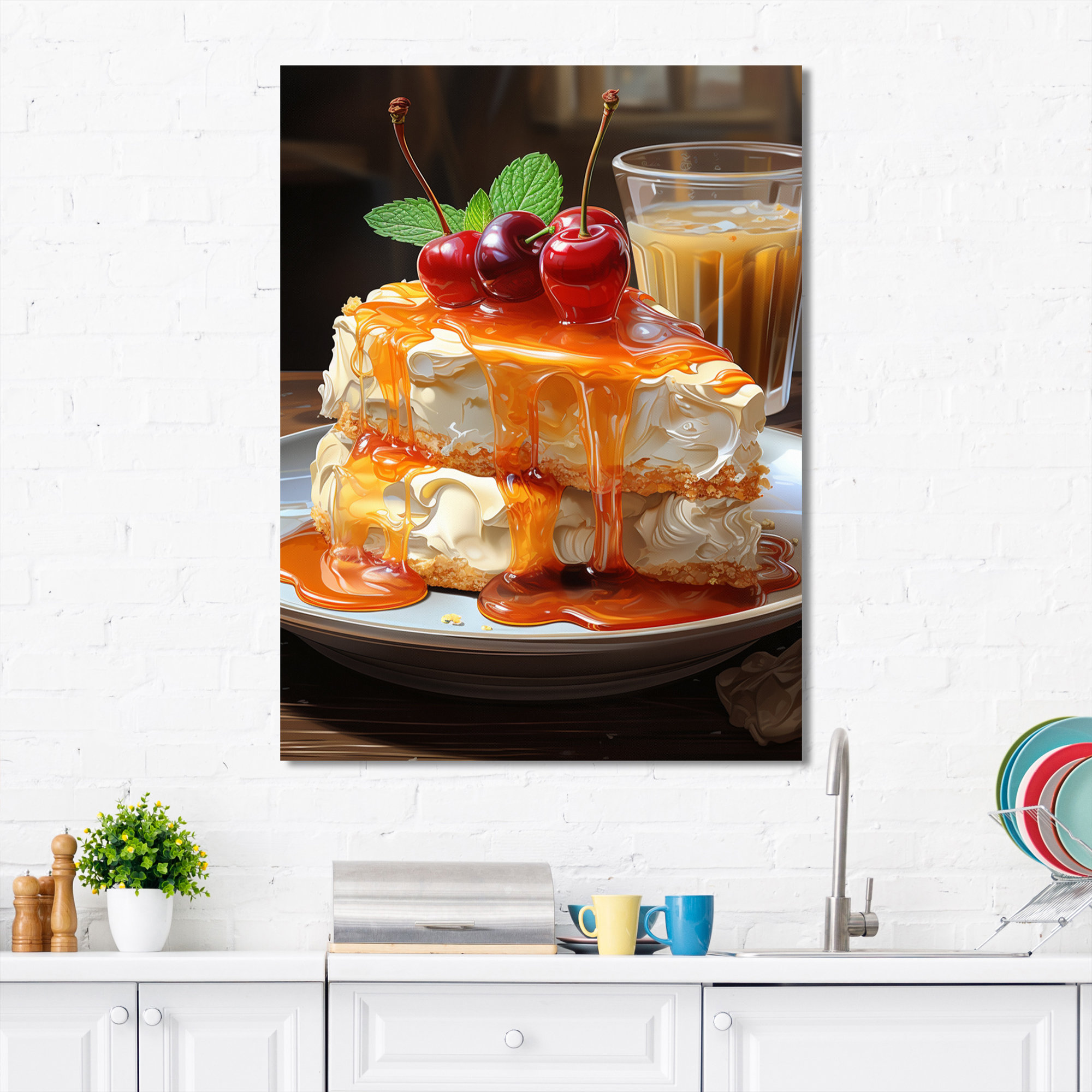 Latitude Run® Husina Orange Cheesecake Luxury | Wayfair