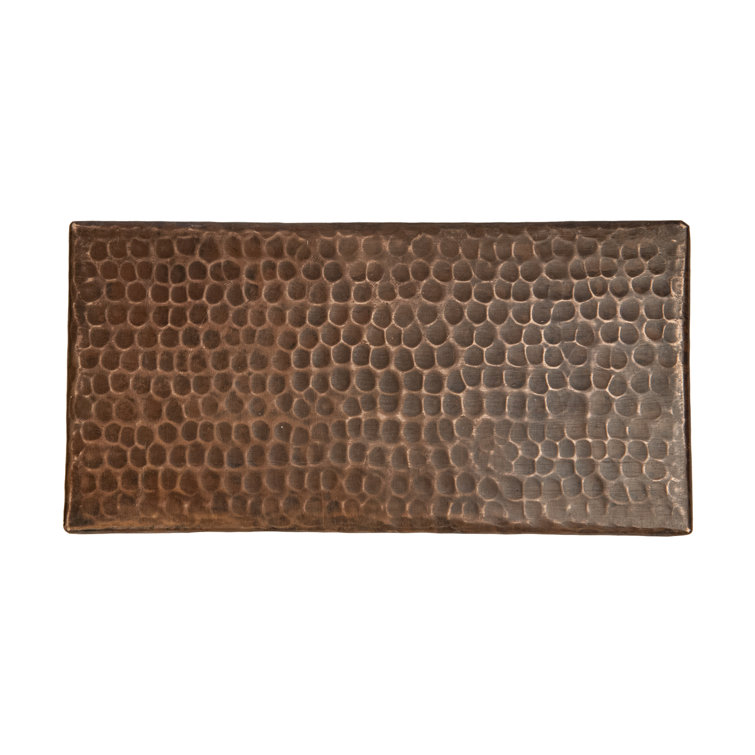 Premier Copper Products 4" x 8" Hammered Copper Tile - Wayfair Canada