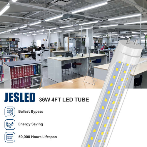 JESLED T8 4FT LED G13/Bi-pin Base Light Bulb, 36W 4680LM | Wayfair