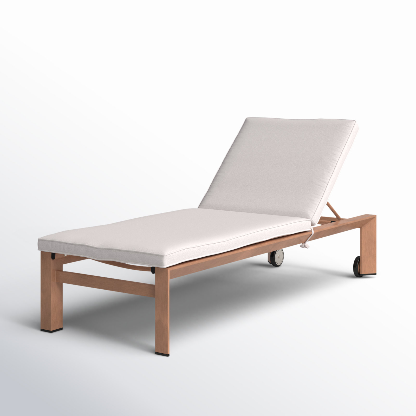 Dansville 28.7 Outdoor Powder Coated Aluminum Chaise Lounge