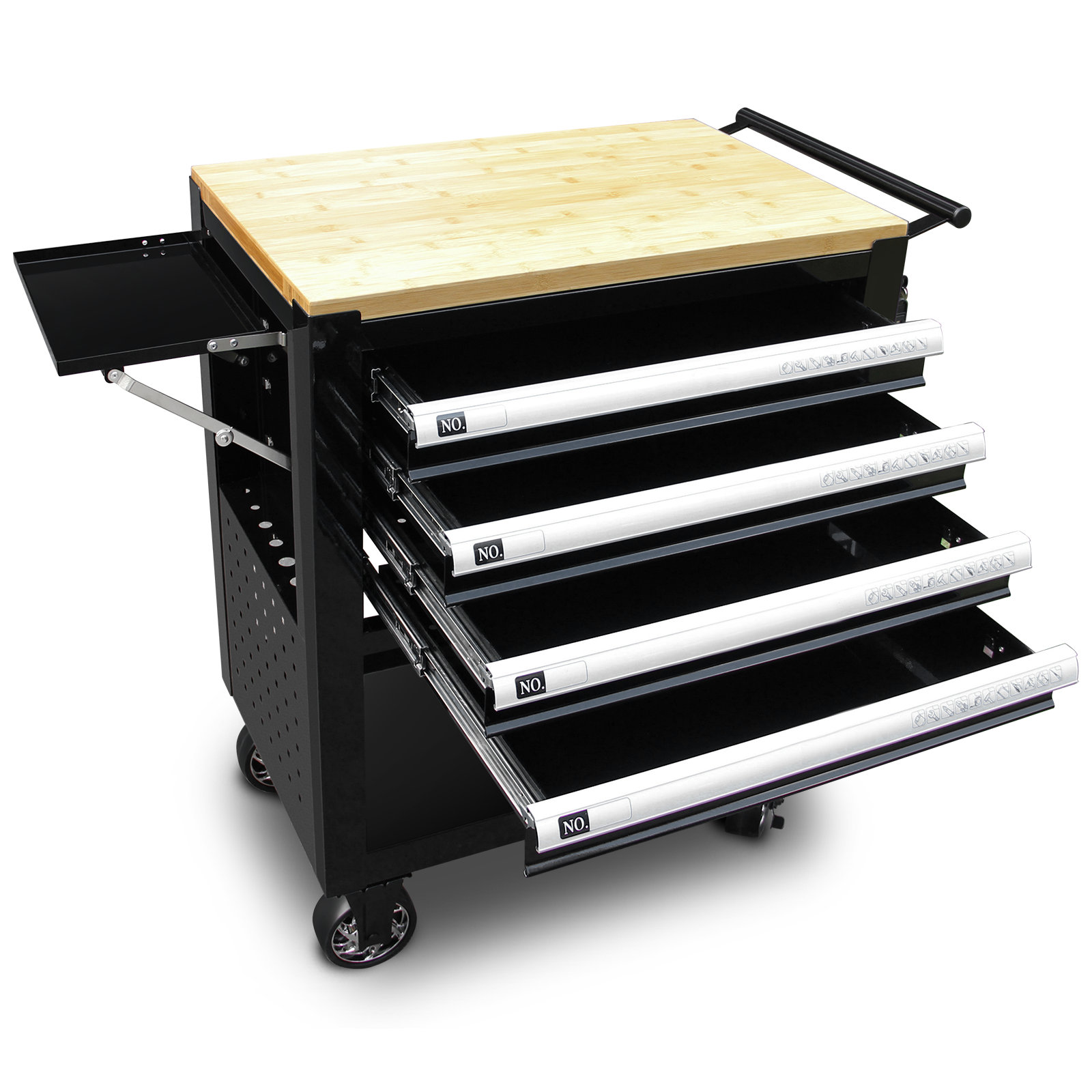 WFX Utility™ 4-Drawer Rolling Tool Chest With Lock, Tool Box Storage ...