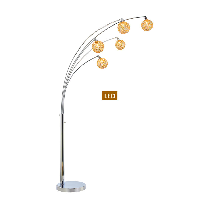 Wrought Studio™ Glasscock Crystal 84" LED Tree Floor Lamp & Reviews ...