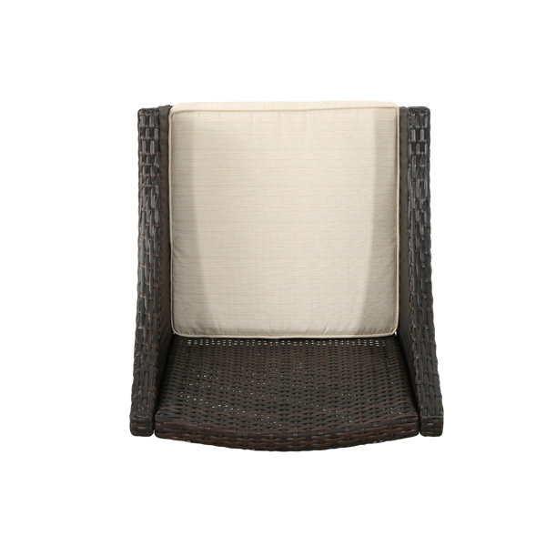 Winston Porter Amarveer All Weather Wicker Dining Armchair with Cushion ...
