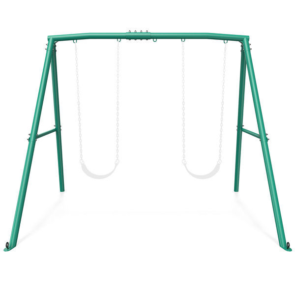 Klo Kick 440lbs Swing Stand Frame, Heavy Duty Metal Swing Set Frame ...