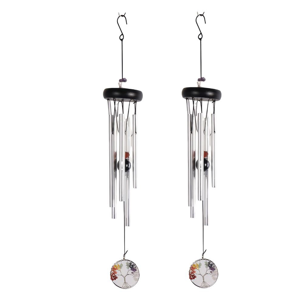 Dakota Fields Gift Set ICE ARMOR 17" Long Tree of Life Wood Top Geode ...