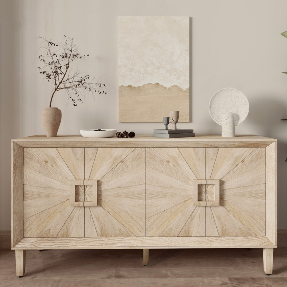 Ophelia & Co. Rustic Farmhouse Storage Cabinet | Wayfair