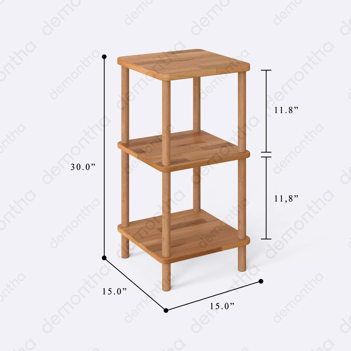 Corrigan Studio® Soho Square Wooden Bookcase – Small Modern Low ...