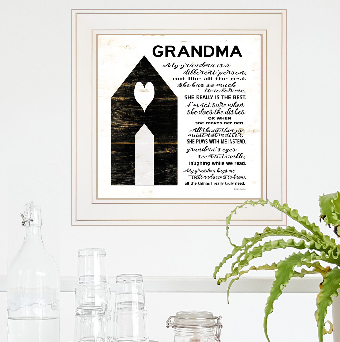 Rosalind Wheeler Reproduction d’art textuel sur papier encadrée « ma ...