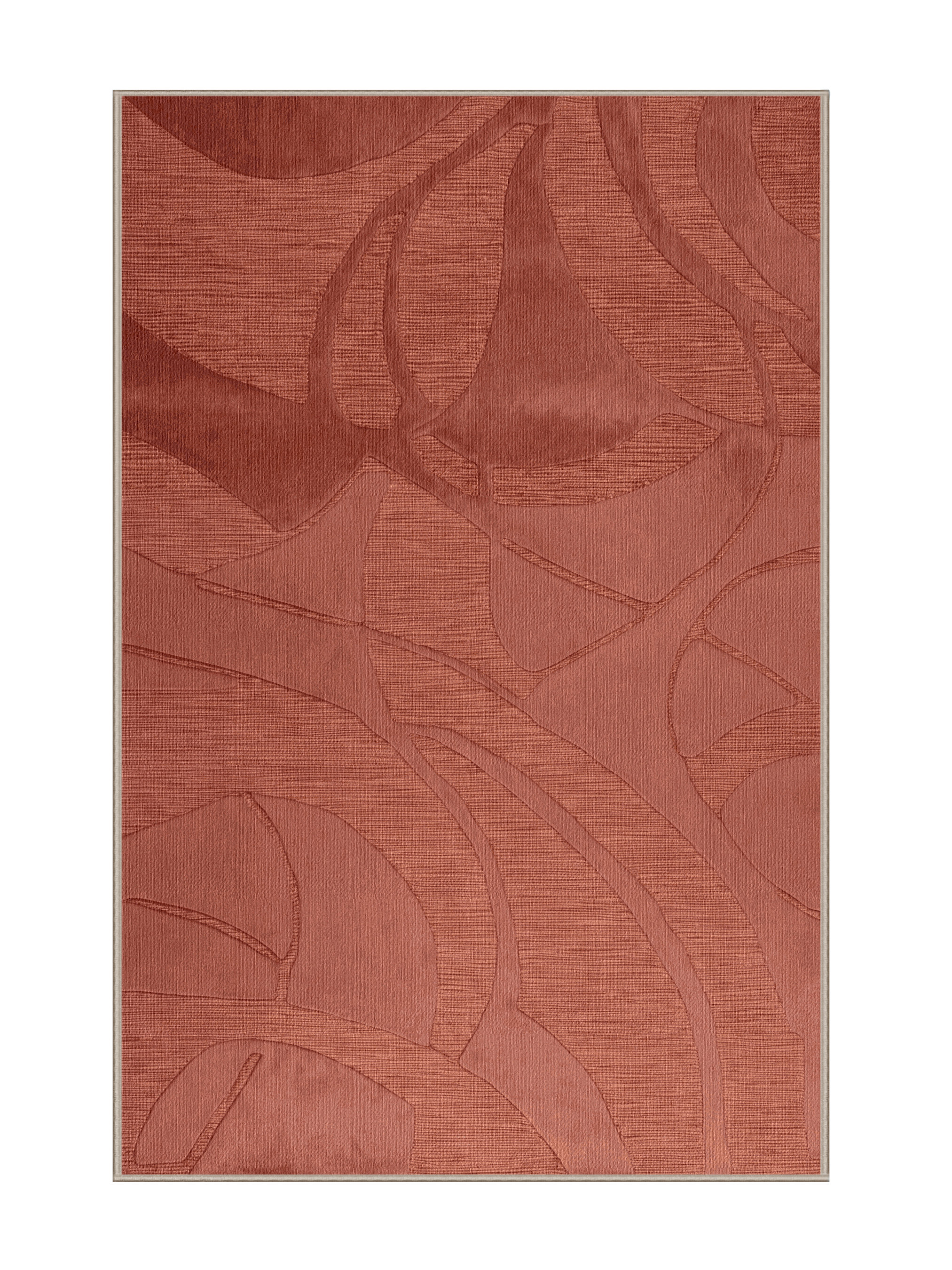 Hokku Designs Machine Washable Abstract Brown Area Rug | Wayfair