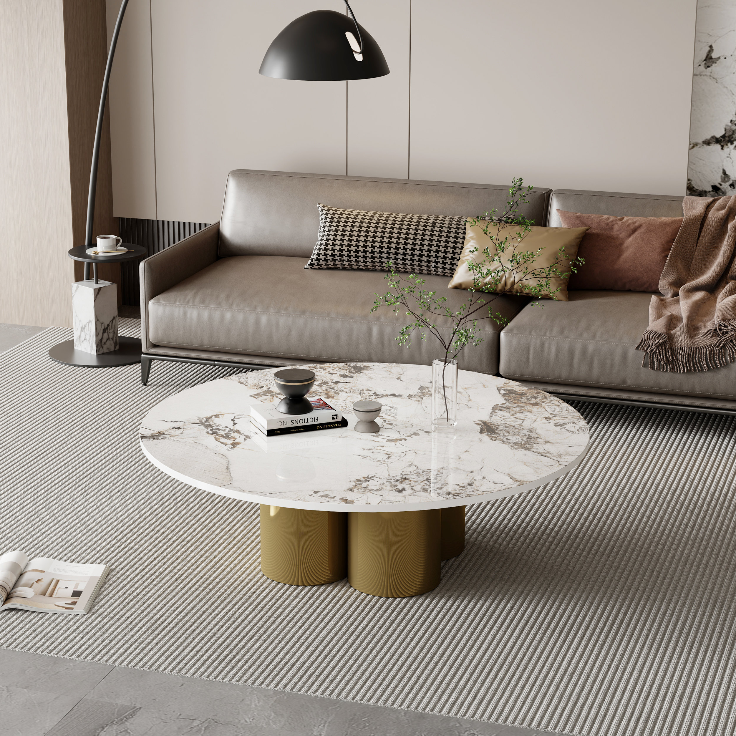 Mercer41 Modern 35.43" Round Coffee Table - Wayfair Canada