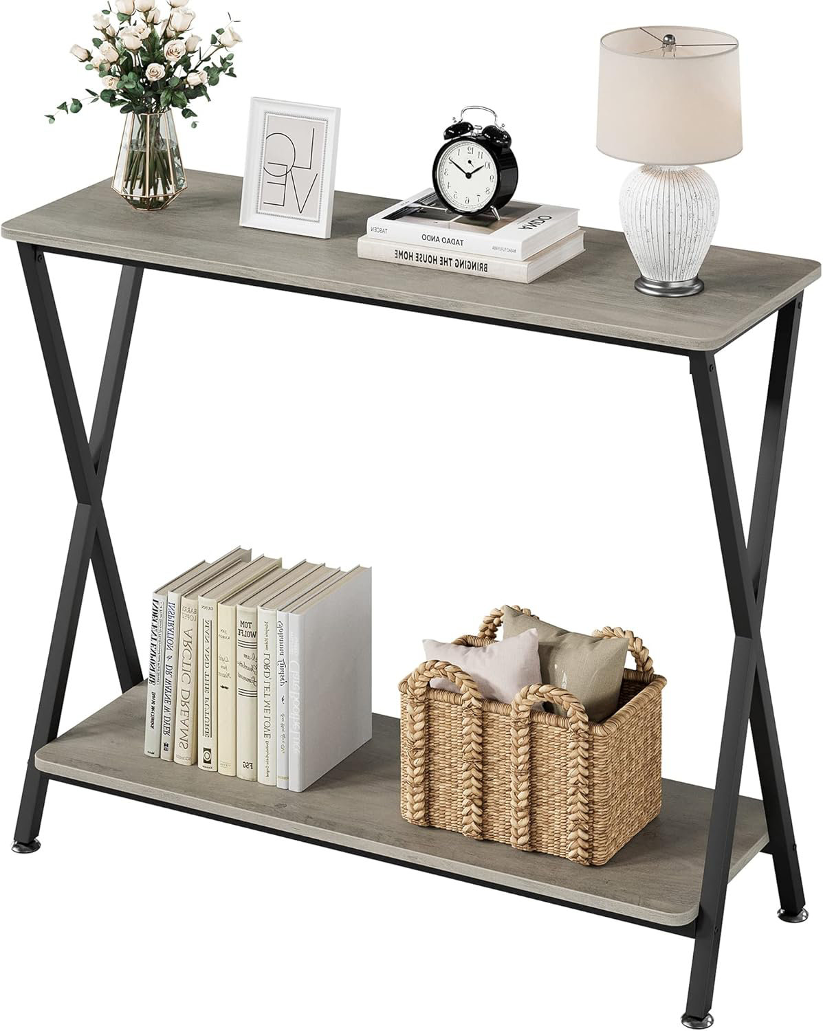 17 Stories Industrial Narrow Console Table For Sofa, Entryway, Living ...