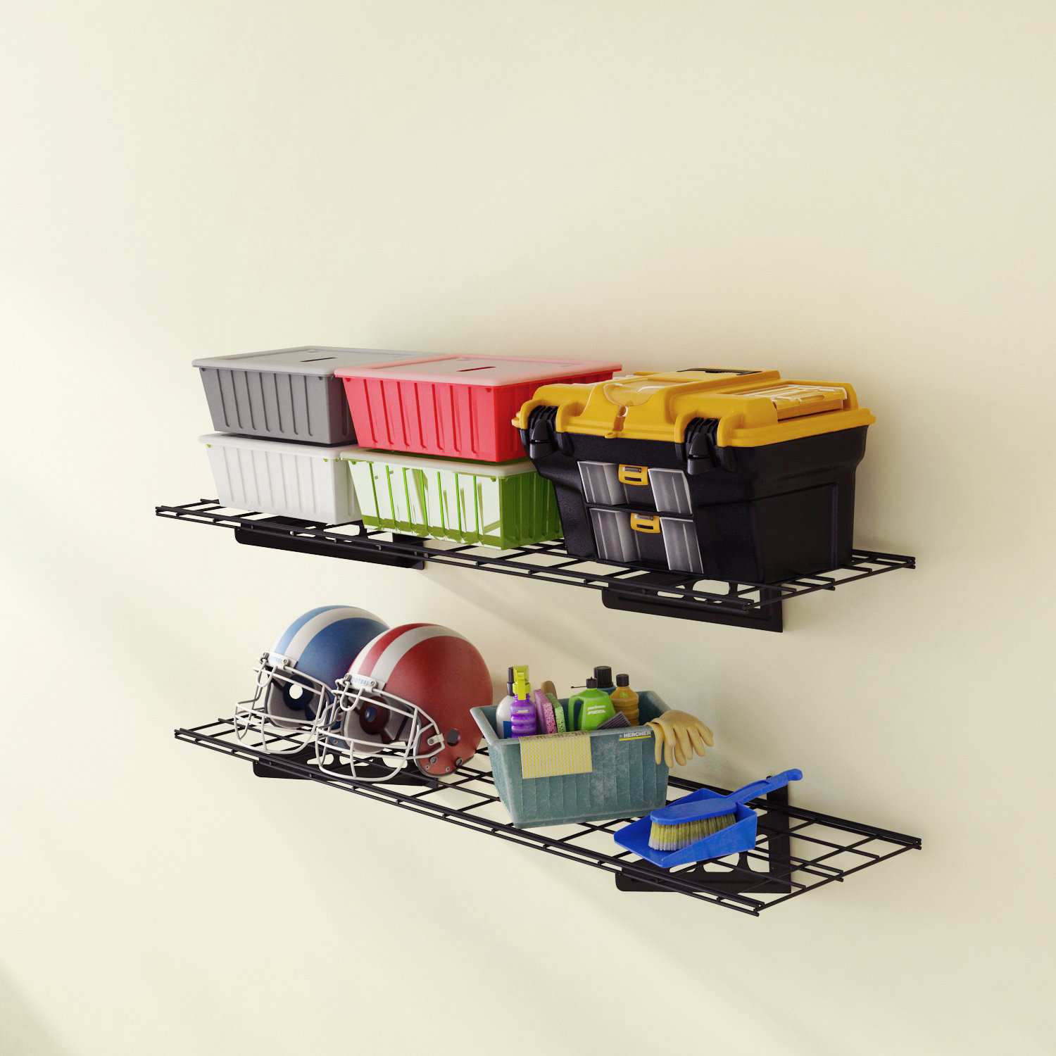 WFX Utility™ Wall Mounted Garage Storage Shelves & Reviews | Wayfair
