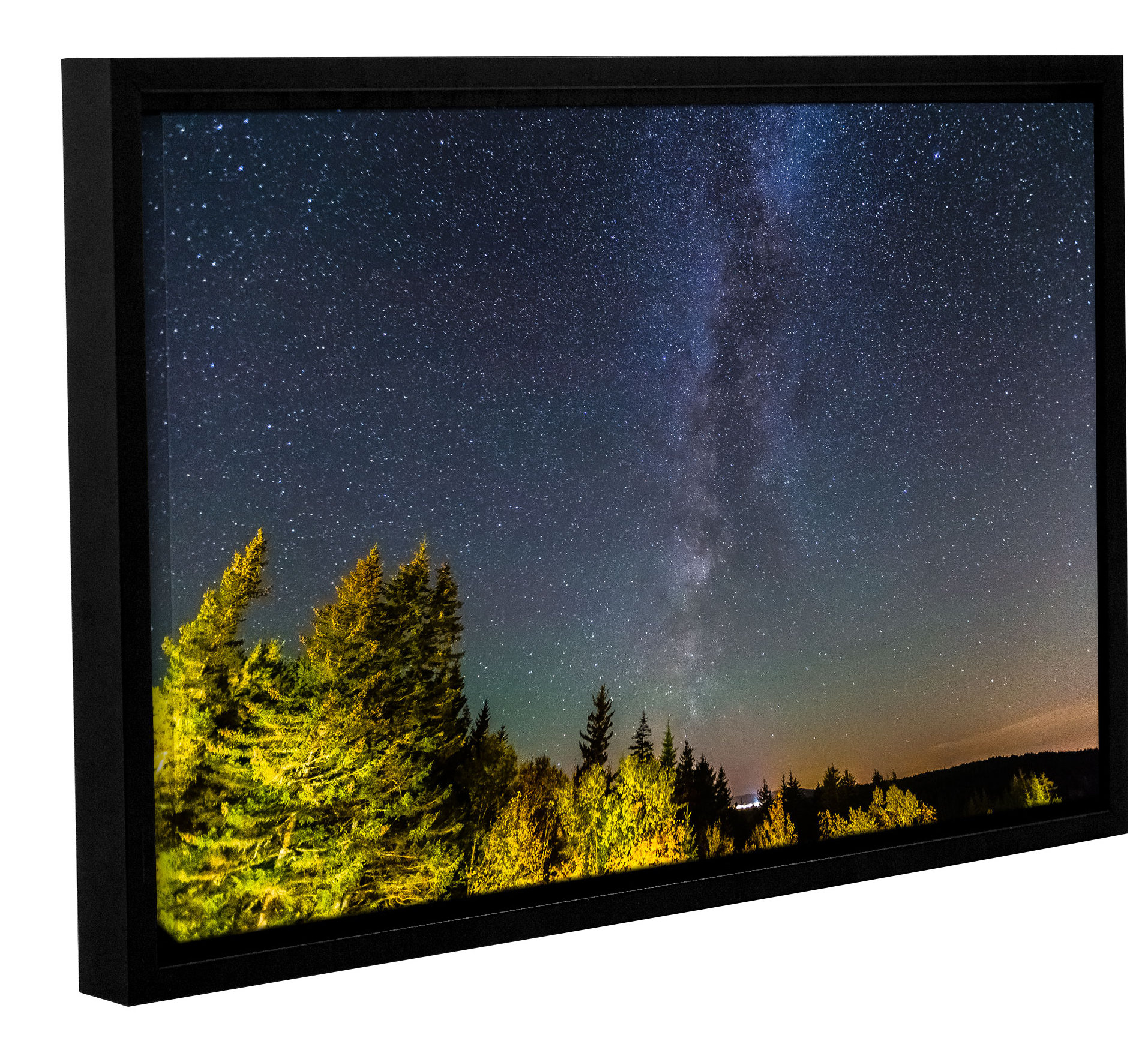 Loon Peak 'Milky Way in Maine Horizontal' by Cody York Framed Graphic ...