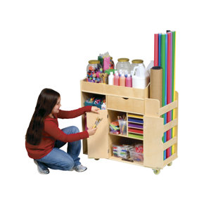 Guidecraft Art Equipment Teaching Cart with Casters & Reviews | Wayfair