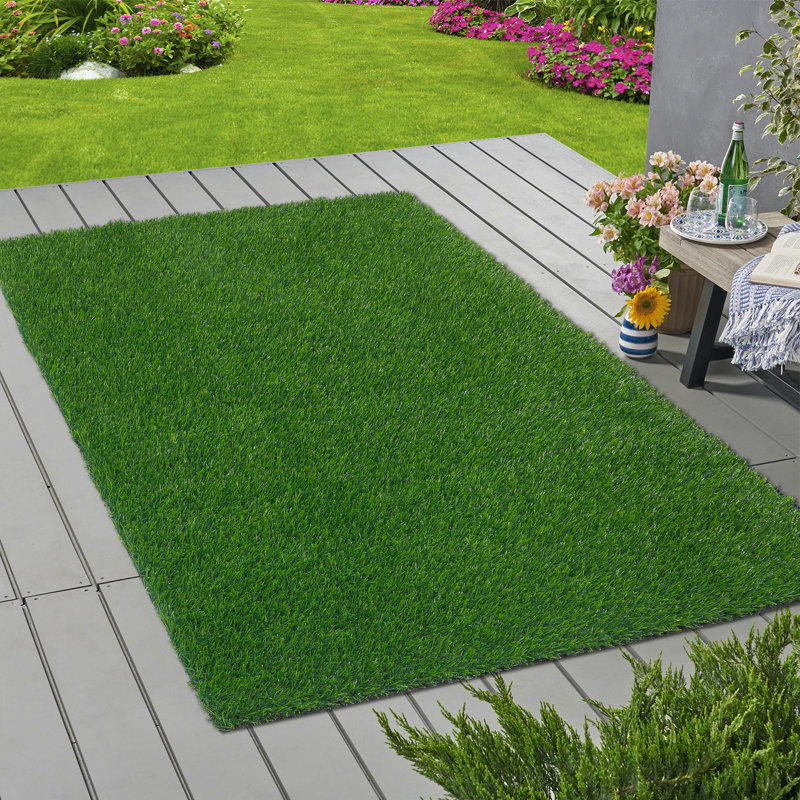 SHACOS Artificial Grass Turf Rugs and Rolls & Reviews | Wayfair