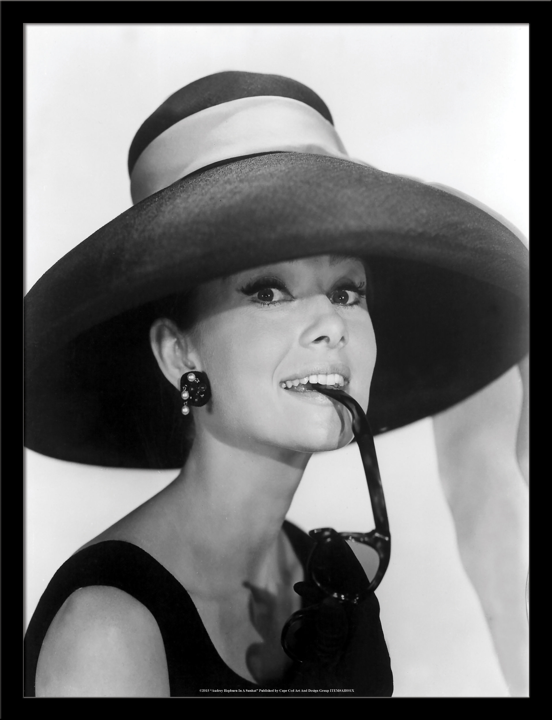 House of Hampton Audrey Hepburn Sunhat - Picture Frame Photograph Print ...