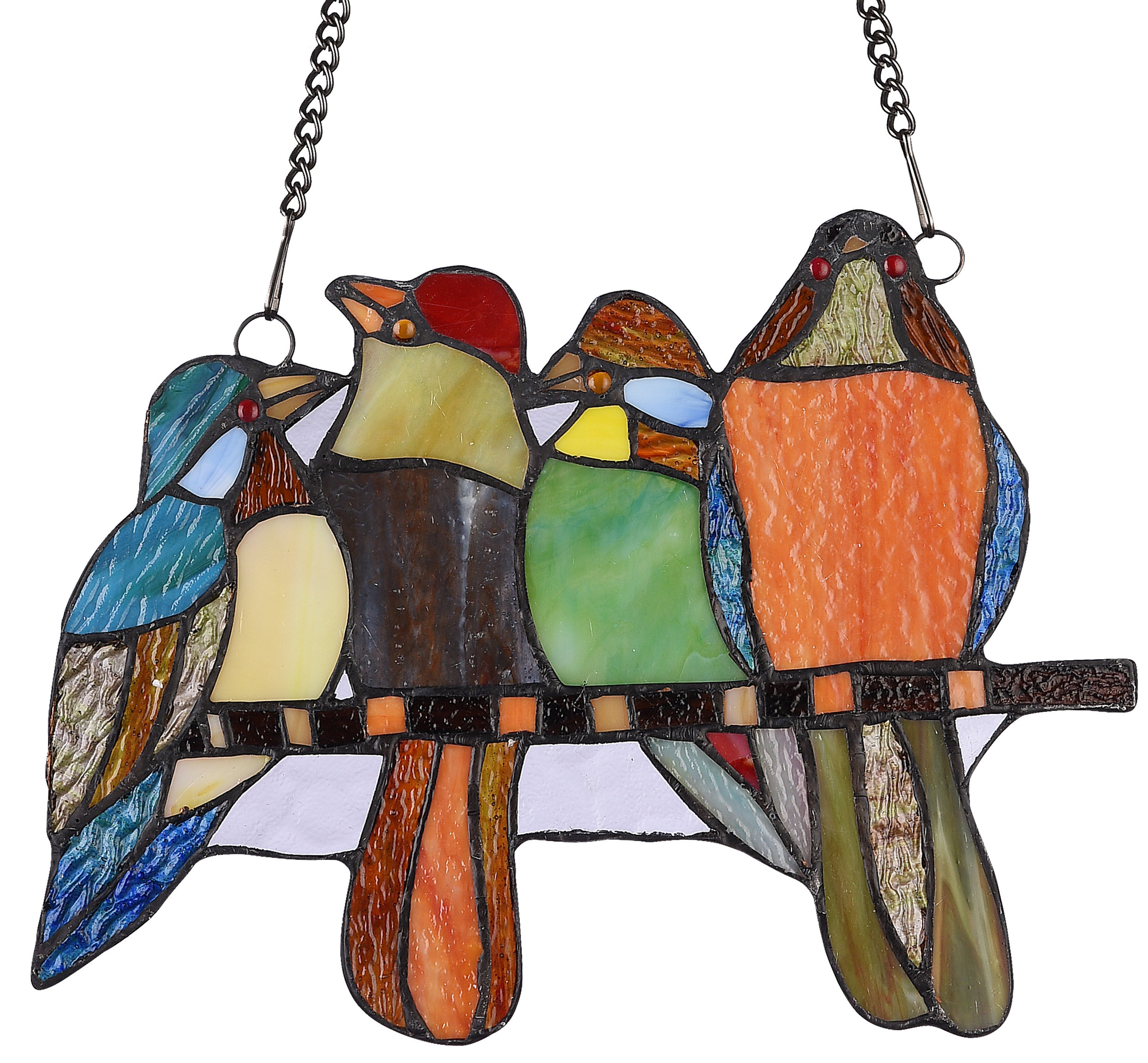 August Grove® Perched Birds Window Panel & Reviews | Wayfair