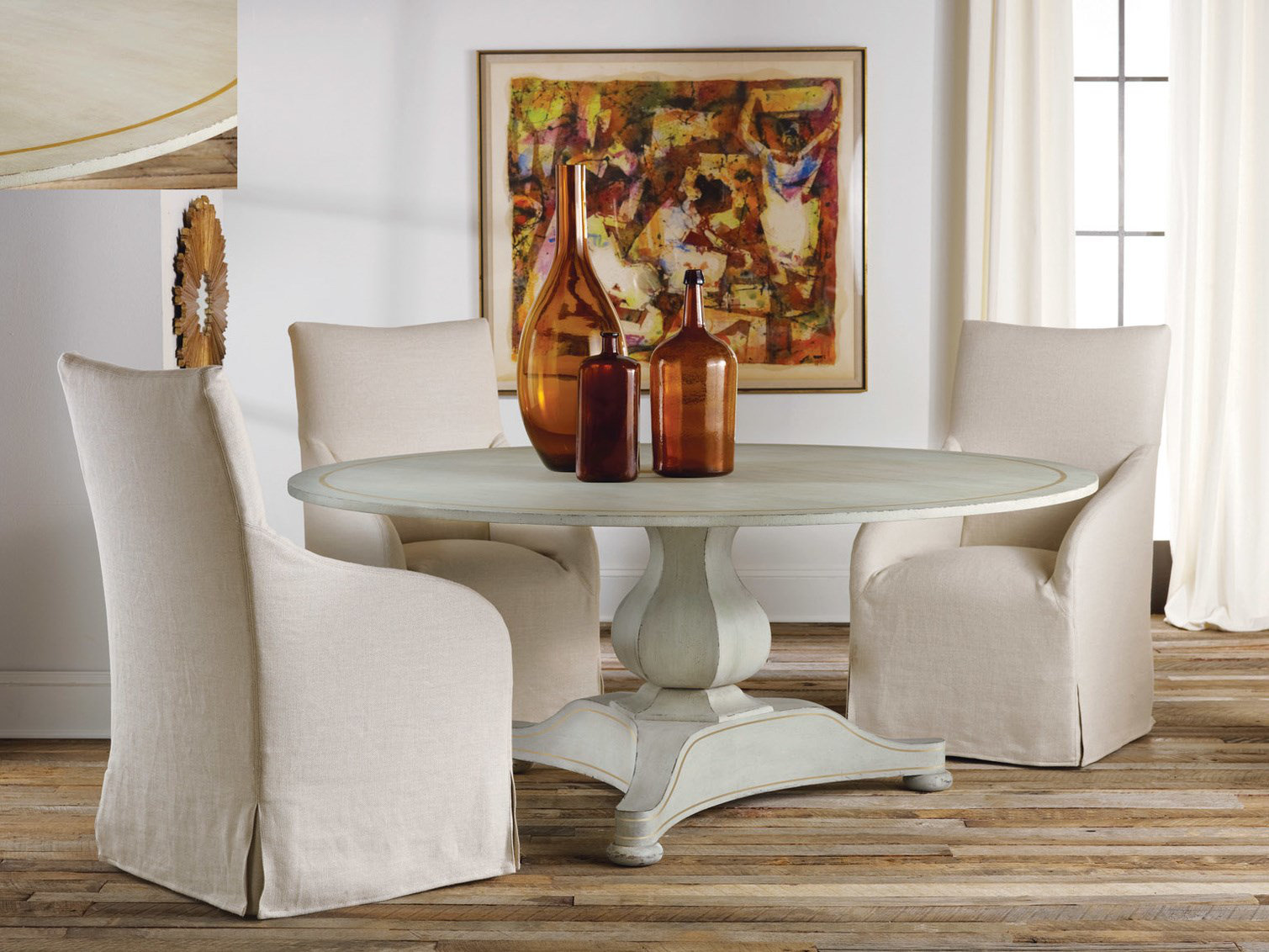 Modern History Home Continental 72" Pedestal Dining Table - Wayfair Canada