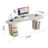 Hokku Designs Yushica Curved Writing Desk | Wayfair