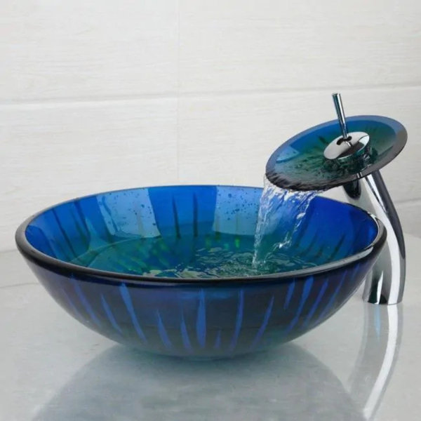 Juno Showers Juno Beautiful Bathroom Wash Basin Counter Top Sink Faucet ...