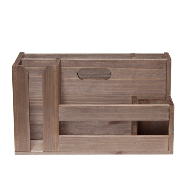 Gracie Oaks Wooden Flatware Caddy | Wayfair