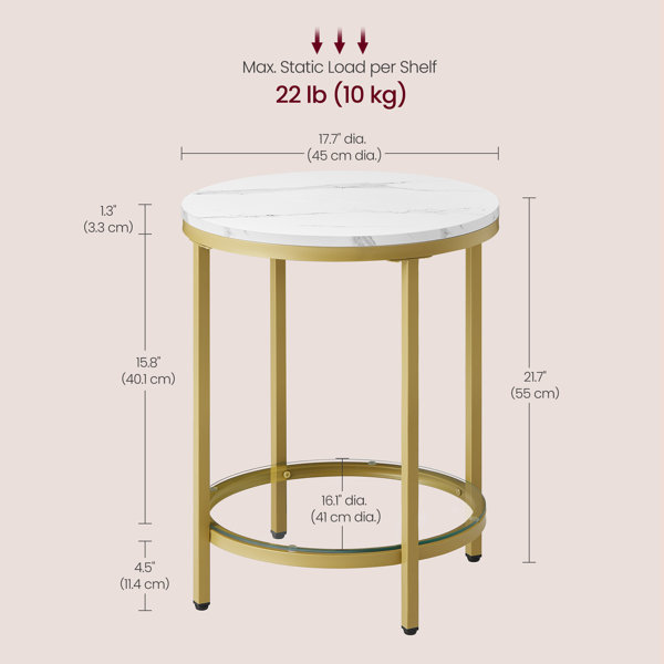 Wade Logan® Ashrfi End Table & Reviews | Wayfair