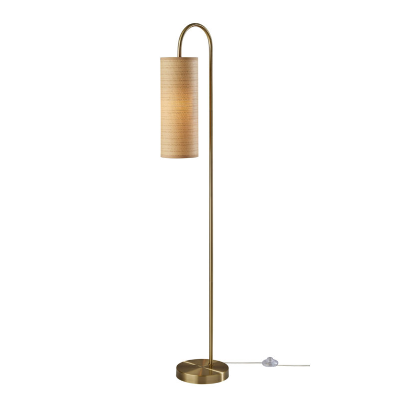 Mercer41 Lucyana 60'' Gold Task/Reading Floor Lamp | Wayfair