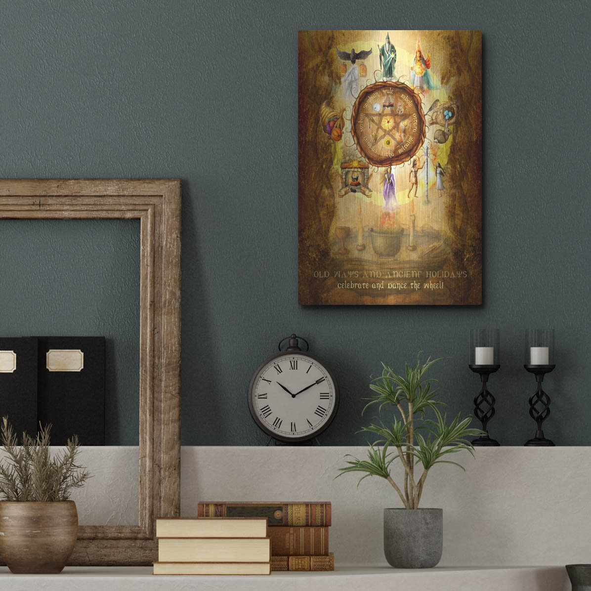 Luxe Metal Art 'Wheel Of The Year' by Art and a Little Magic Metal Wall ...