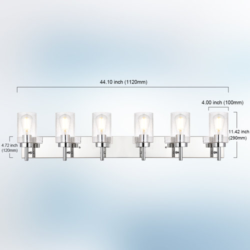 Latitude Run® Kohliem 6 - Light Dimmable Chrome Vanity Light & Reviews ...