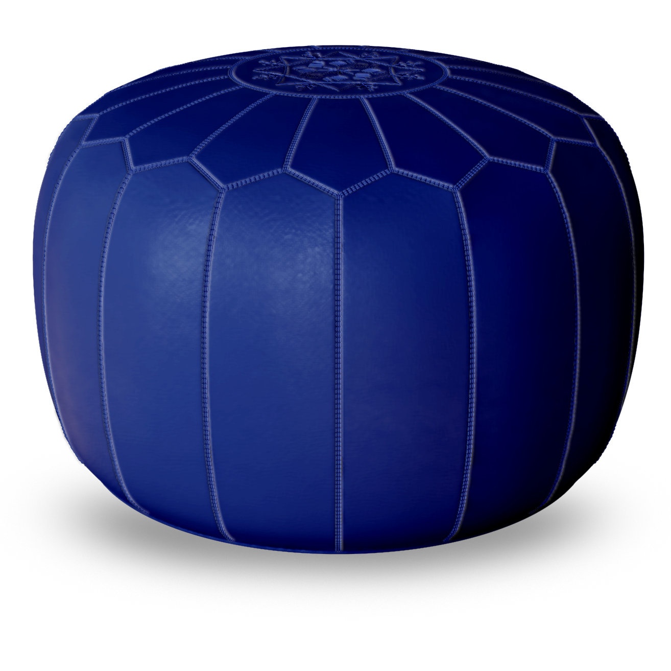 Dakota Fields Maen 20'' Wide Round Floral Pouf Ottoman & Reviews | Wayfair