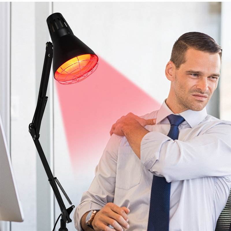 Williston Forge Dvir Vertical Infrared Therapy Lamp with Stand | Wayfair