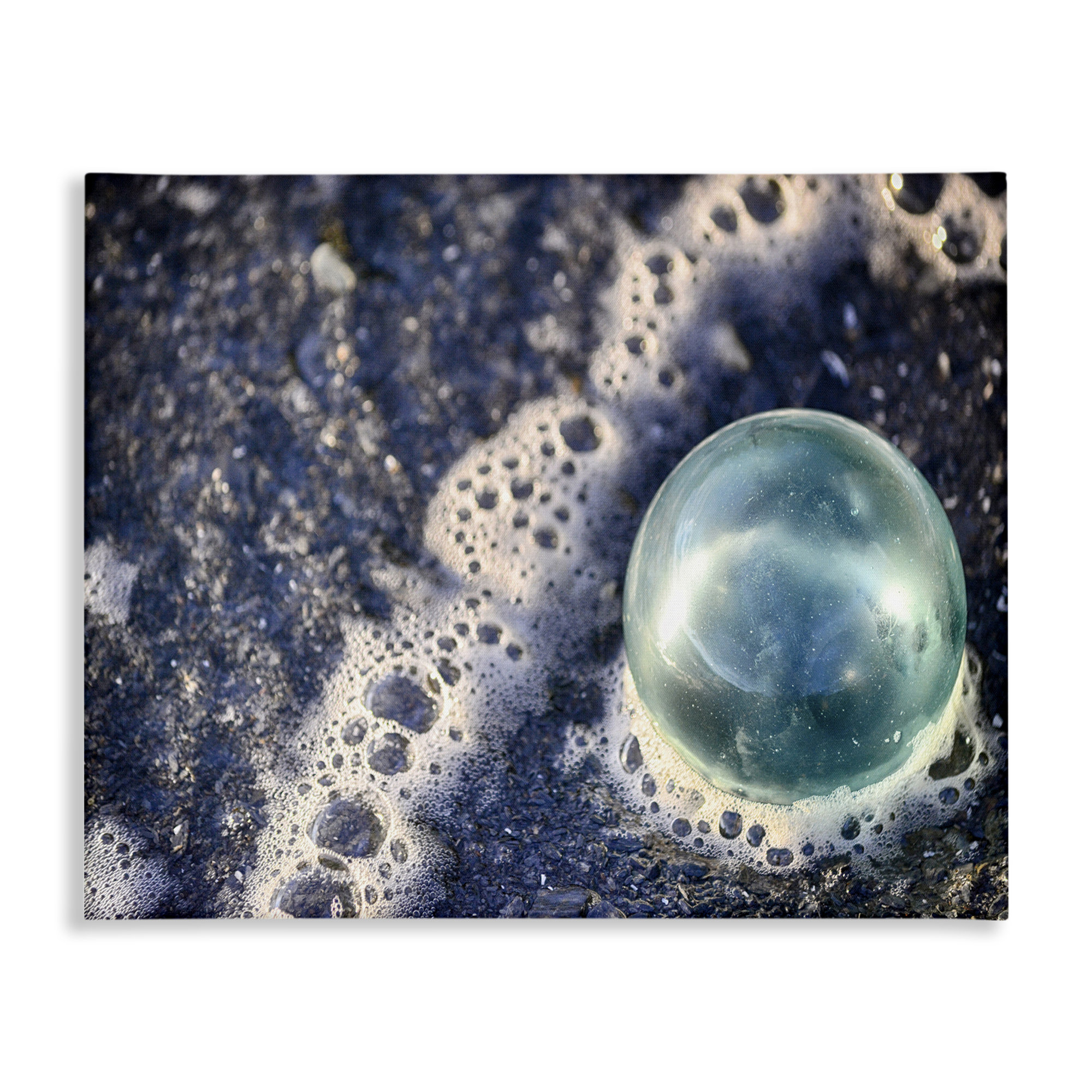 Latitude Run® Beach Foam & Bubble Canvas Wall Art by Savanah Plank bp ...