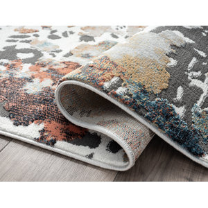 17 Stories Rian Abstract Rug & Reviews | Wayfair