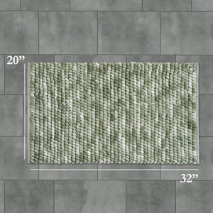 French Connection Space Dye Chunky Chenille Bath Rugs | Wayfair