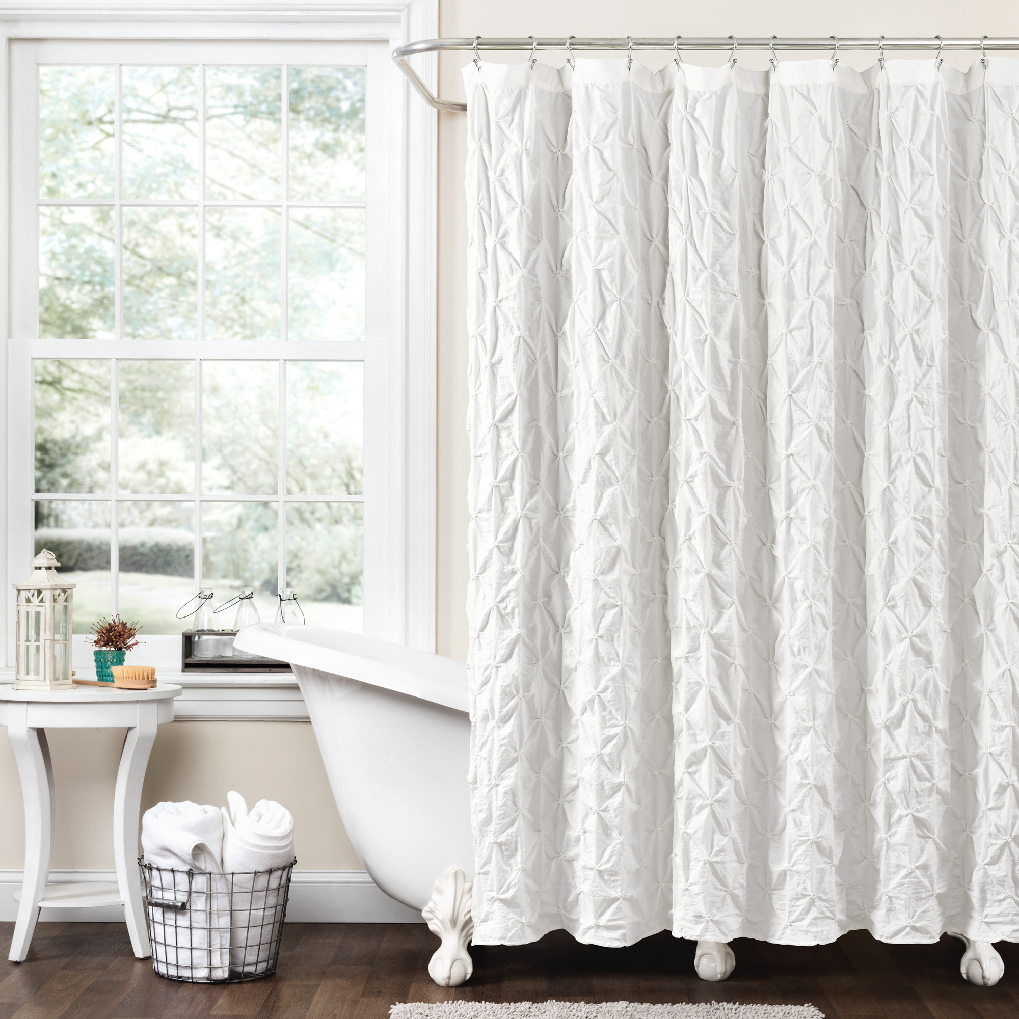 Lush Decor Ravello Solid Color Single Shower Curtain And Reviews Wayfair