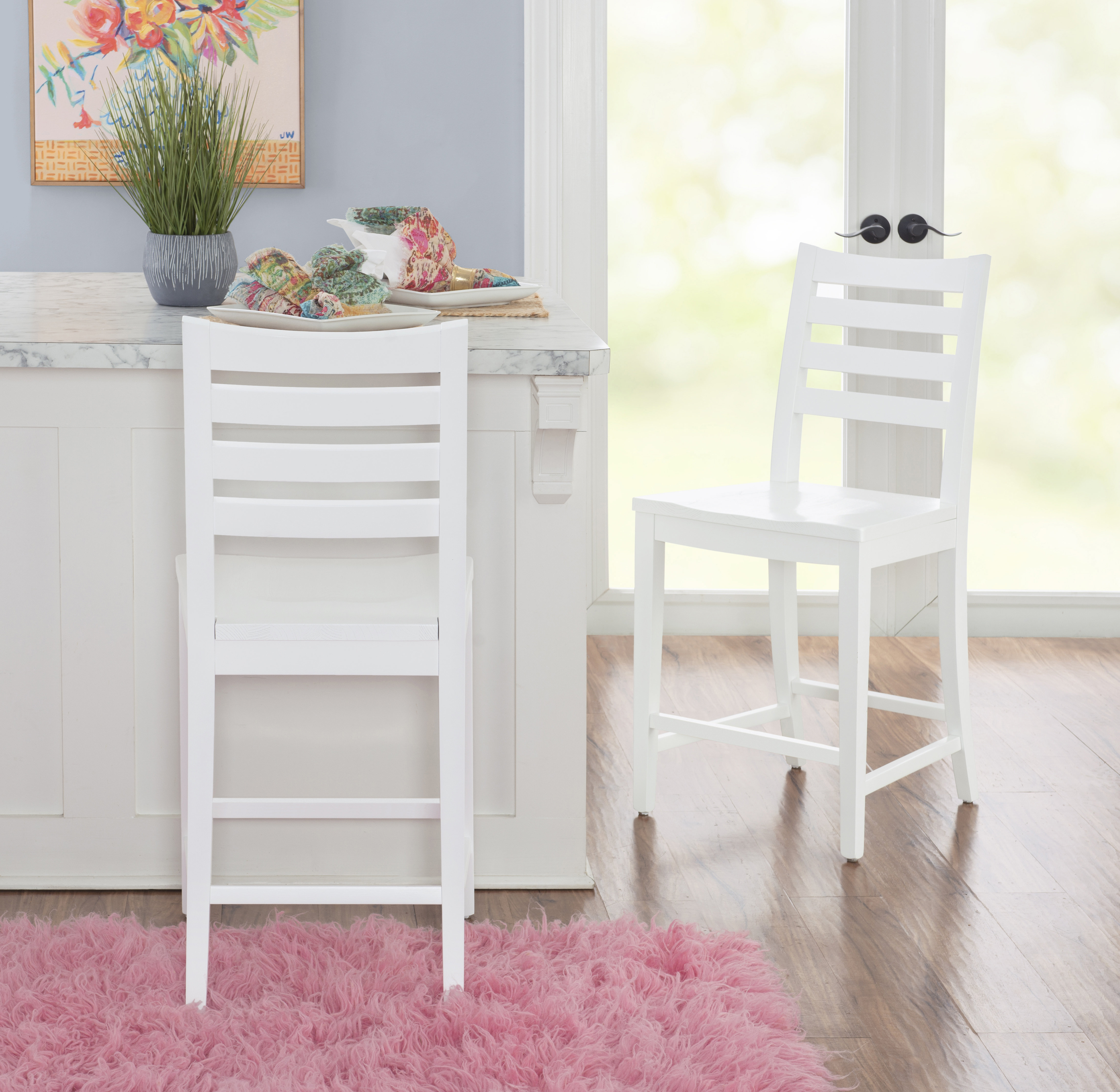 Sand & Stable™ Sandra Solid Beech Wood 24" Seat Counter Stool & Reviews ...