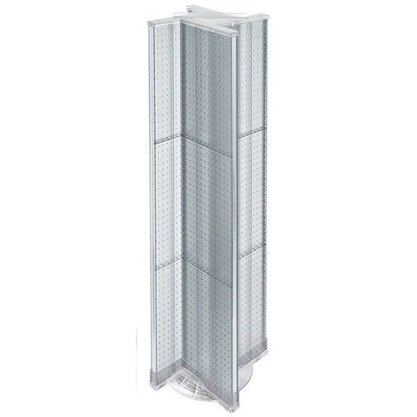 Azar Displays Pinwheel Pegboard Floor Display on Revolving Base ...