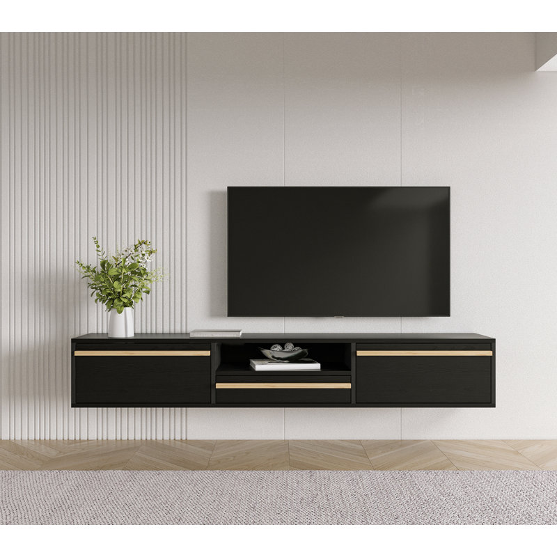 Wrought Studio Hawana 71" Modern and Minimalist Wall Mounted Floating ...