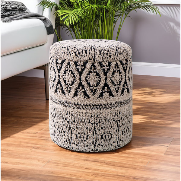 Langley Street Hugh 40cm Wide Abstract Footstool Ottoman | Wayfair.co.uk