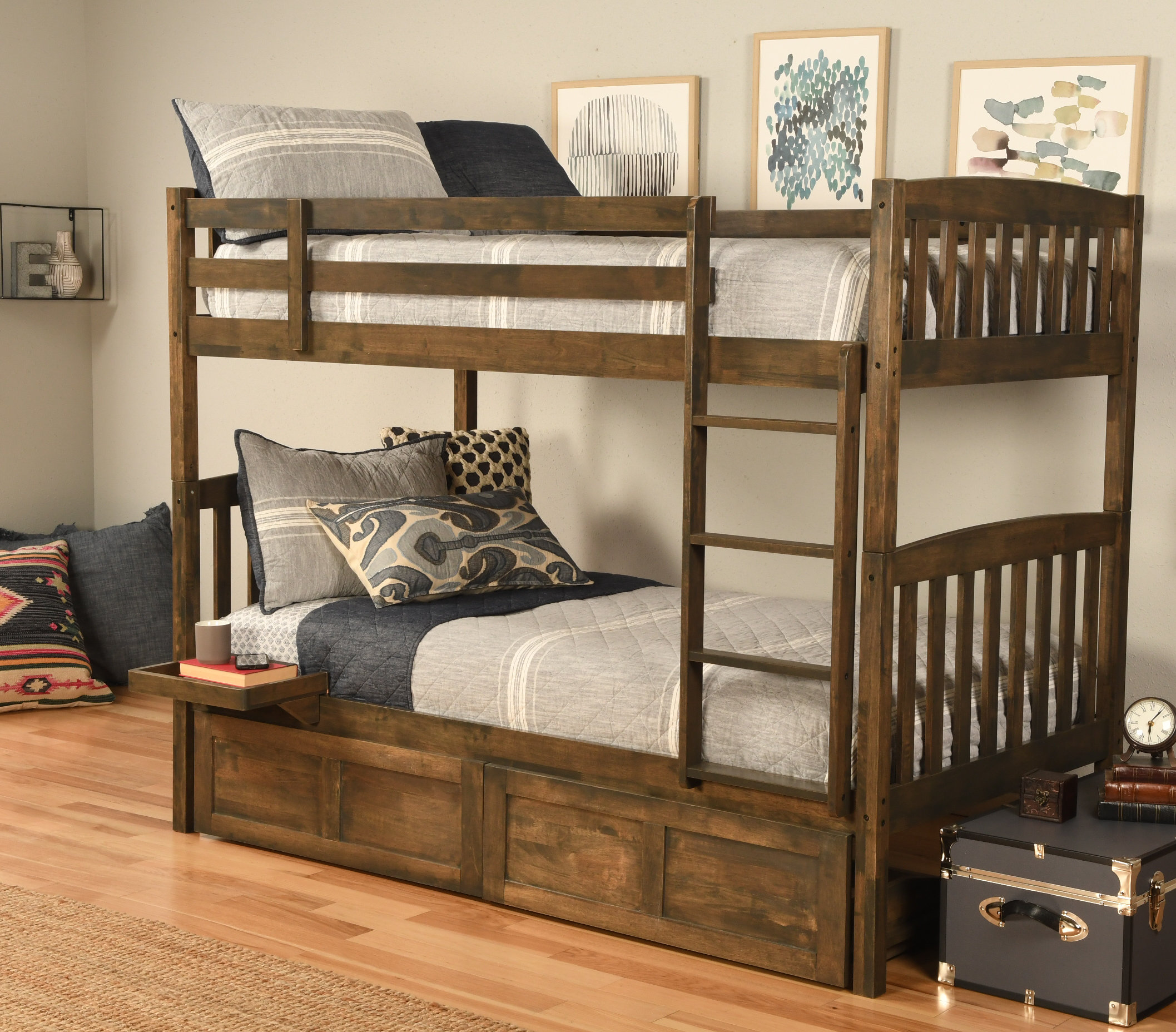 Greyleigh™ Baby & Kids Thomson Twin Over Twin Bunk Bed & Reviews ...