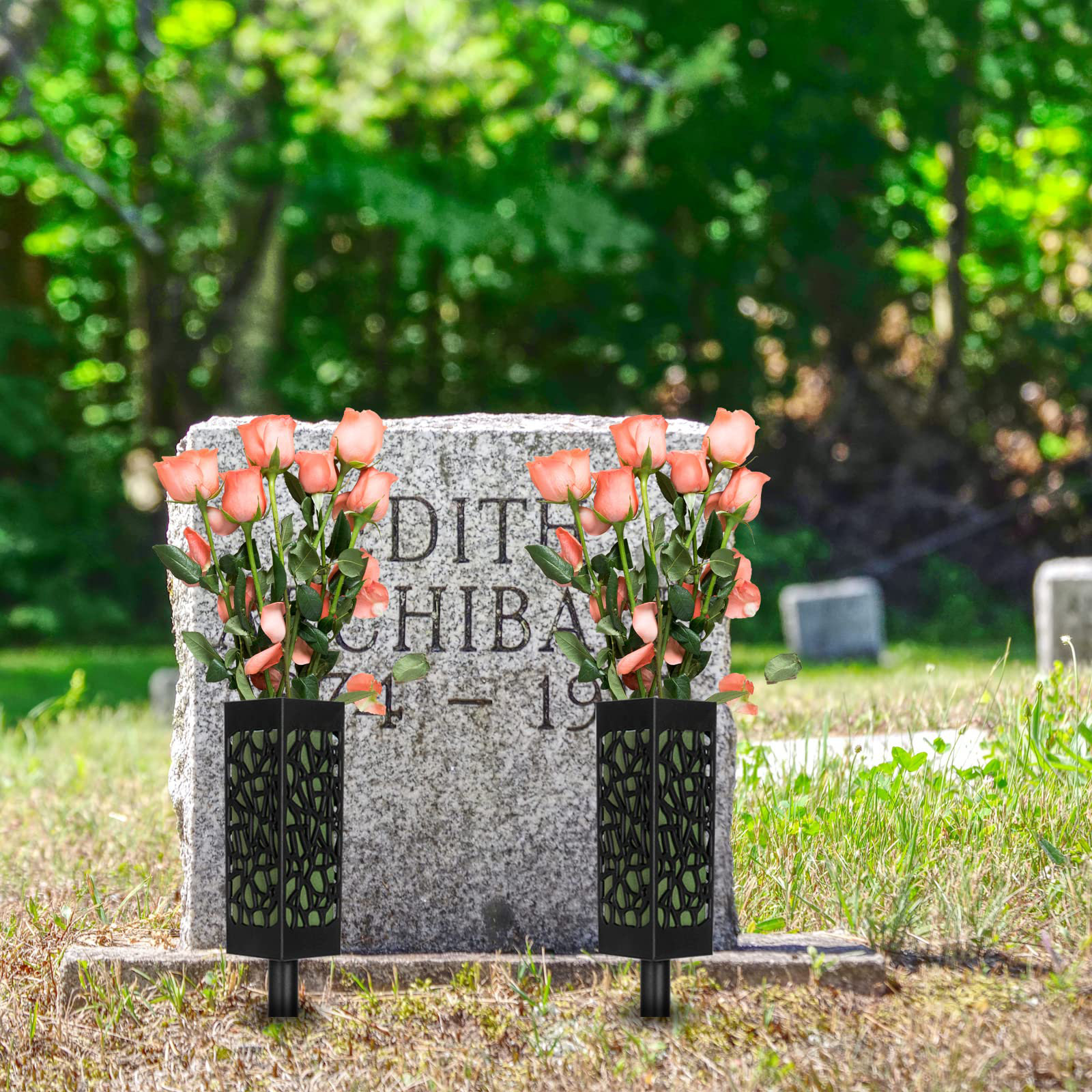 Lark Manor™ Cemetery Vases For Grave, Grave Decorations For Cemetery ...