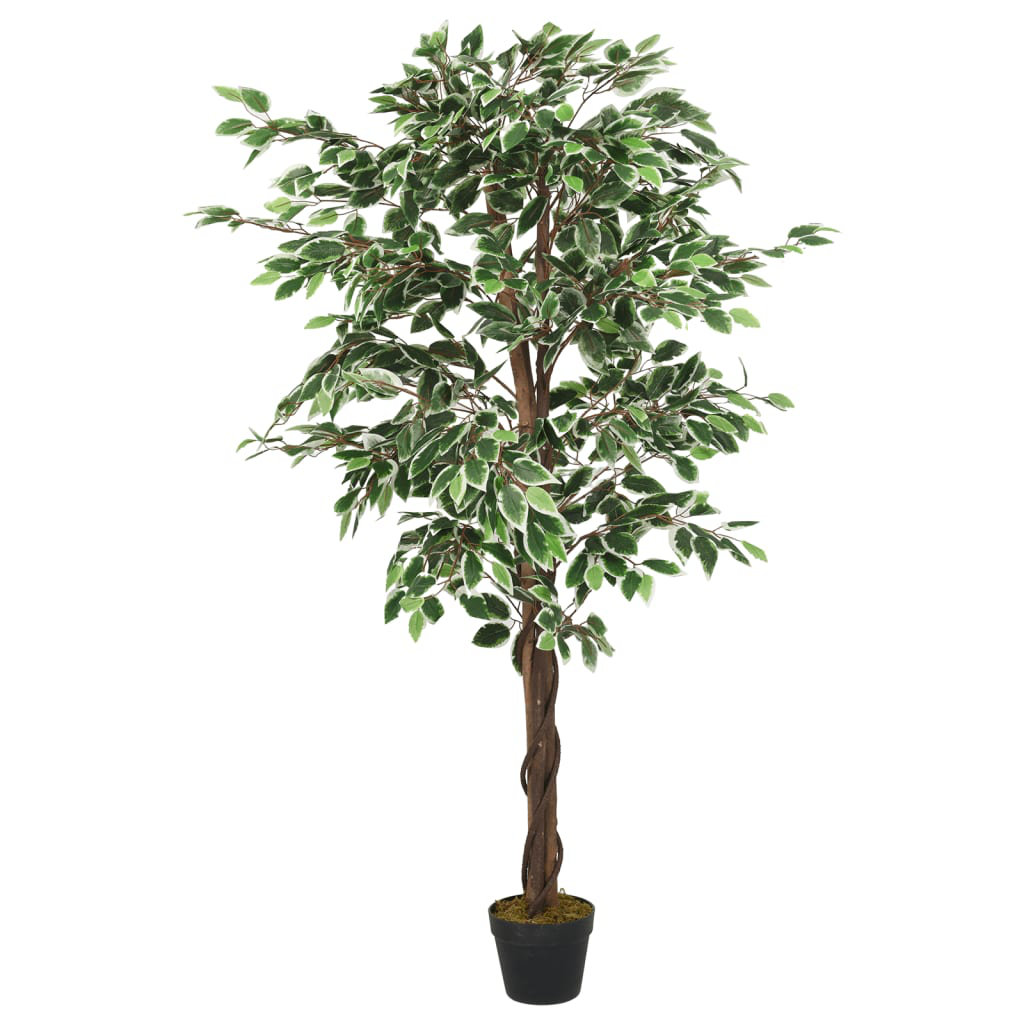 Ebern Designs Artificial Ficus Tree 378 Leaves 31.5" Green | Wayfair