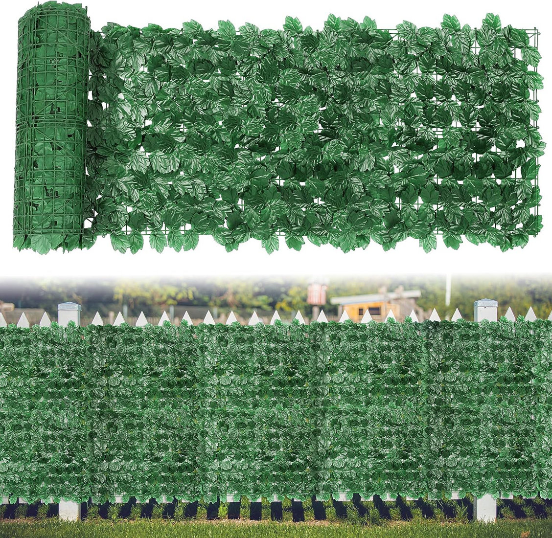 Haitral Green Polyethylene Fencing with 40 Panel(s) Included - Wayfair ...