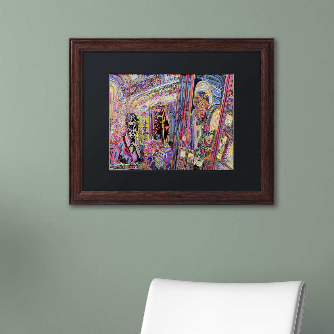 Trademark Fine Art 'The Gumball Express' Framed Painting Print | Wayfair